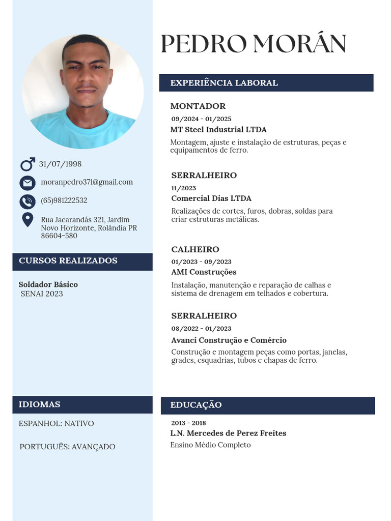 Currículum Corporativo Minimalista Azul Marino - 20250425 - 003846 ...