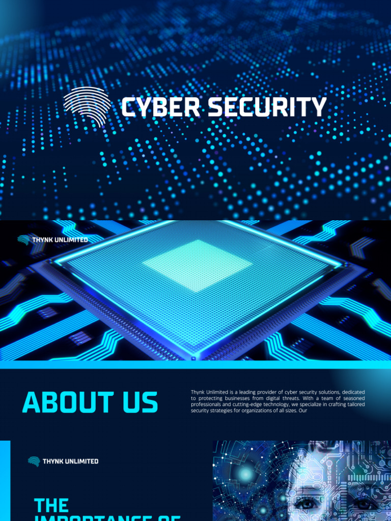 Blue and Black Modern Cyber Security Presentation | PDF