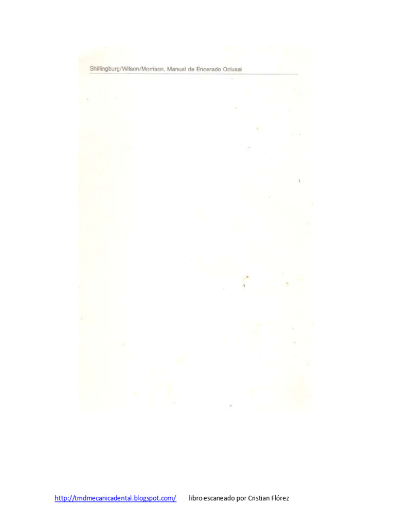 Manual de Encerado Oclusal H[1].Shillingburg, E.wilson, J | PDF
