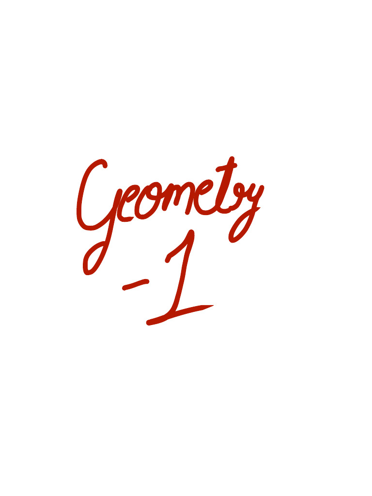 Geometry Sheet 1 | PDF