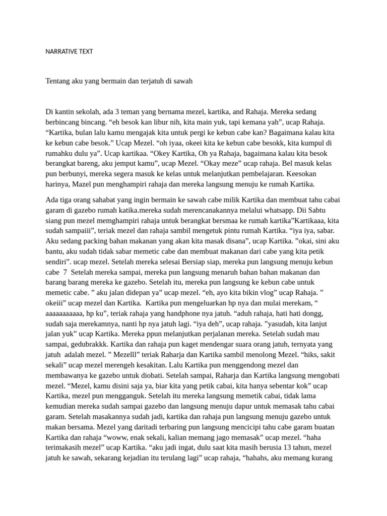 Narrative Text | PDF