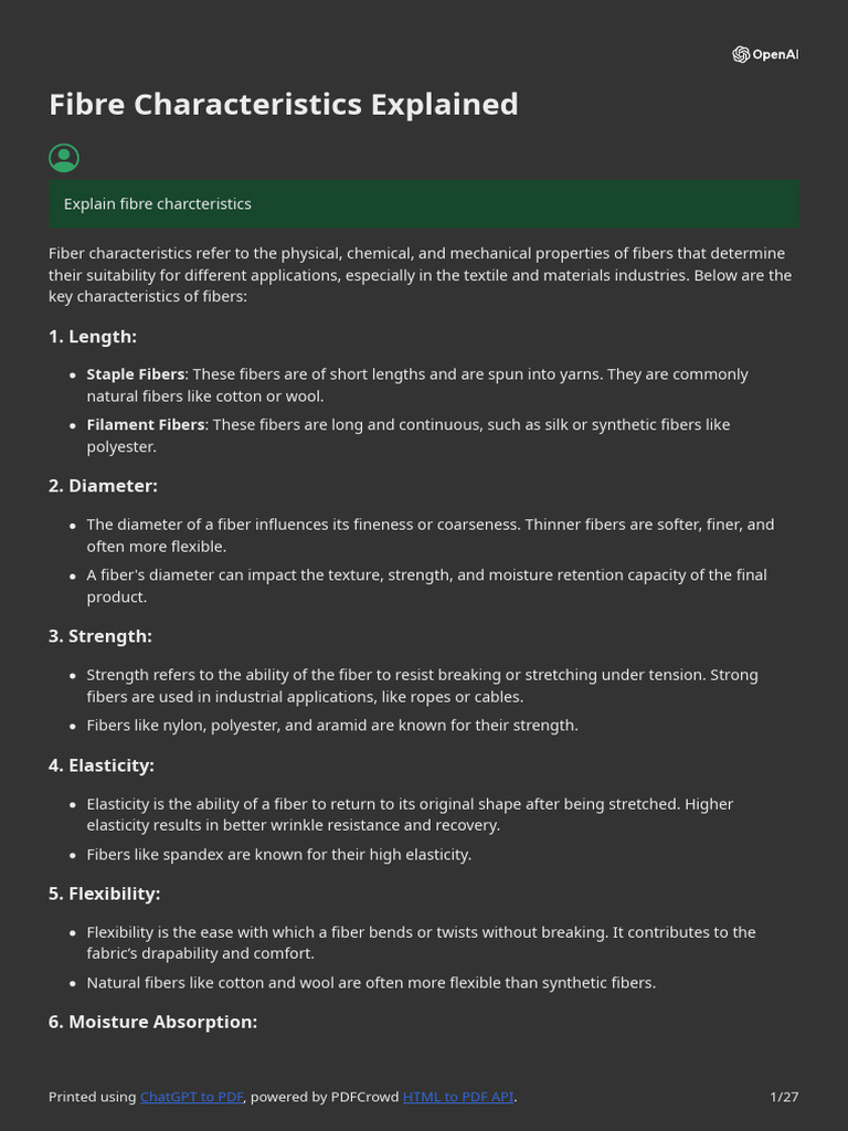 Fibre Characteristics Explained | PDF | Optical Fiber | Attenuation