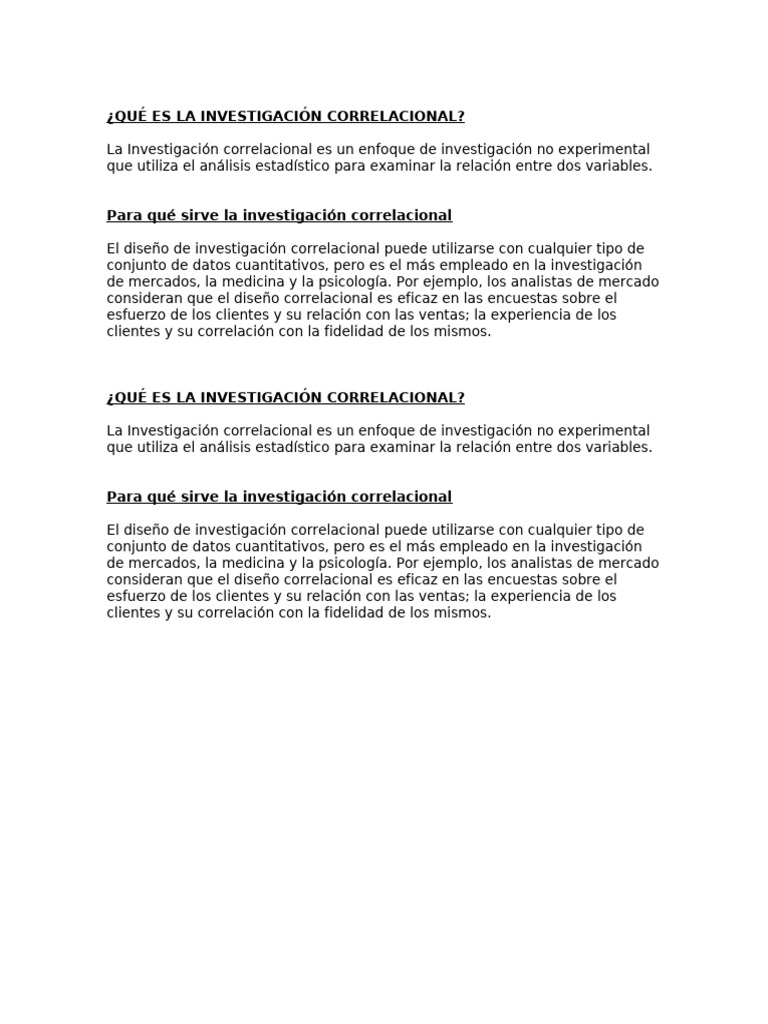 Qué Es La Investigación Correlacional | PDF