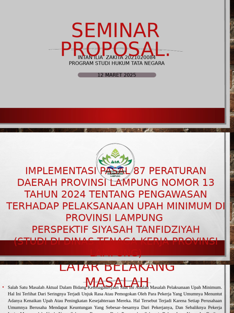 PPT SEMPRO Intan | PDF