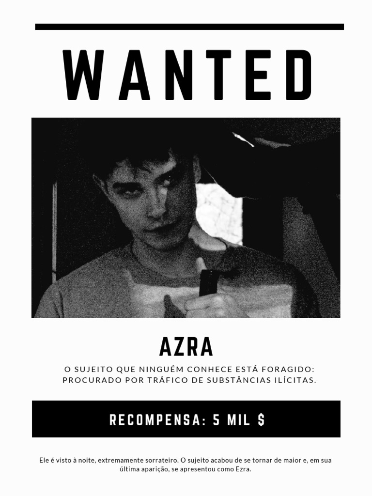 Black and White Simple Framed Wanted Poster | PDF