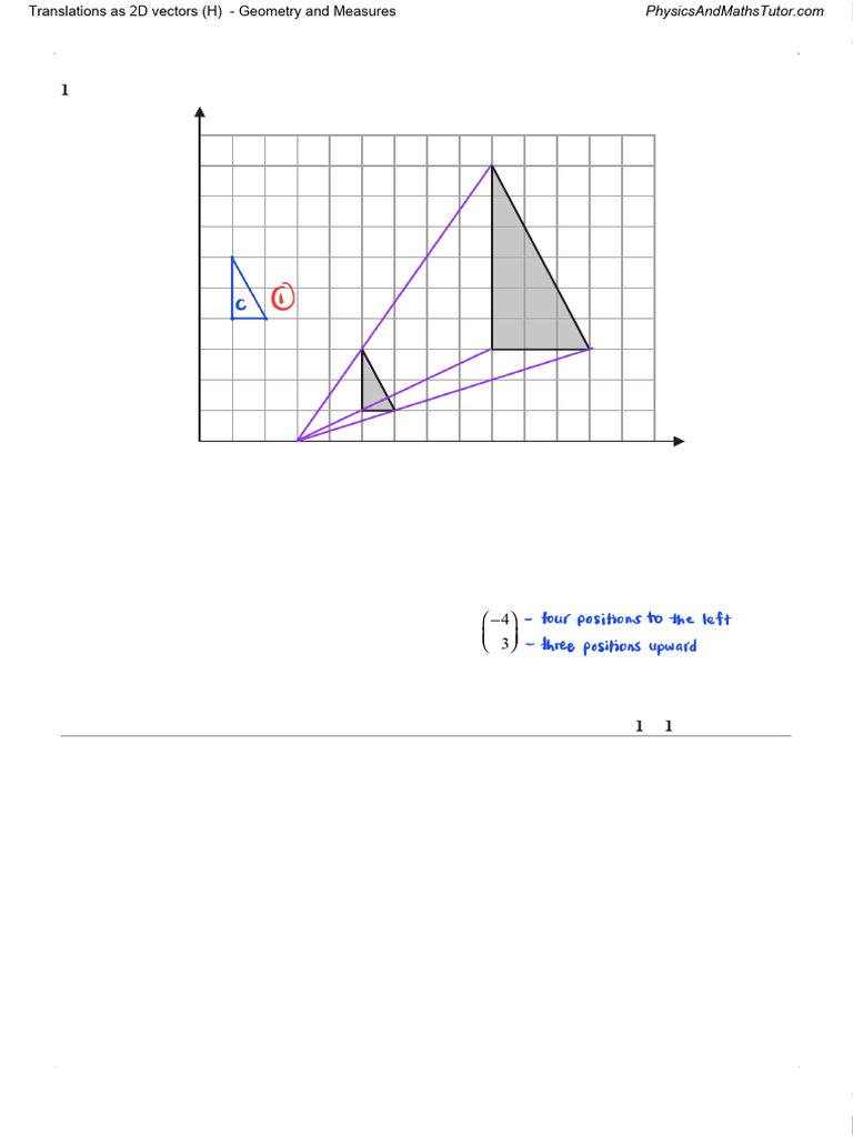 Triangle Translations and Vectors | PDF | Area | Geometry