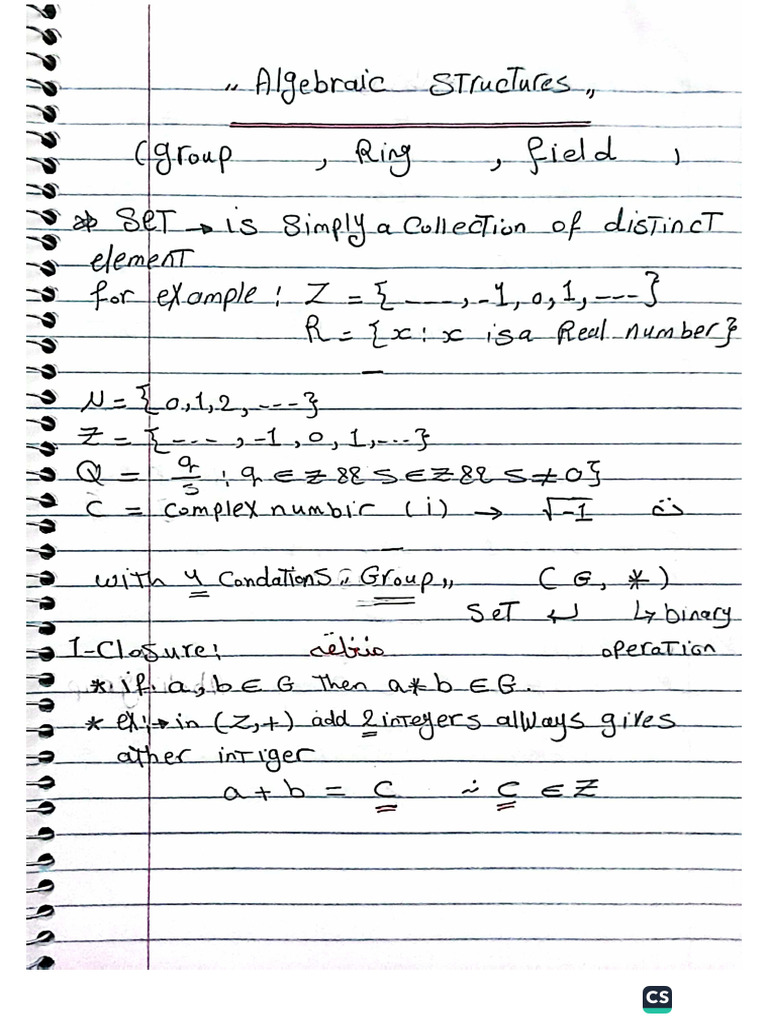 Algebraic Structures | PDF