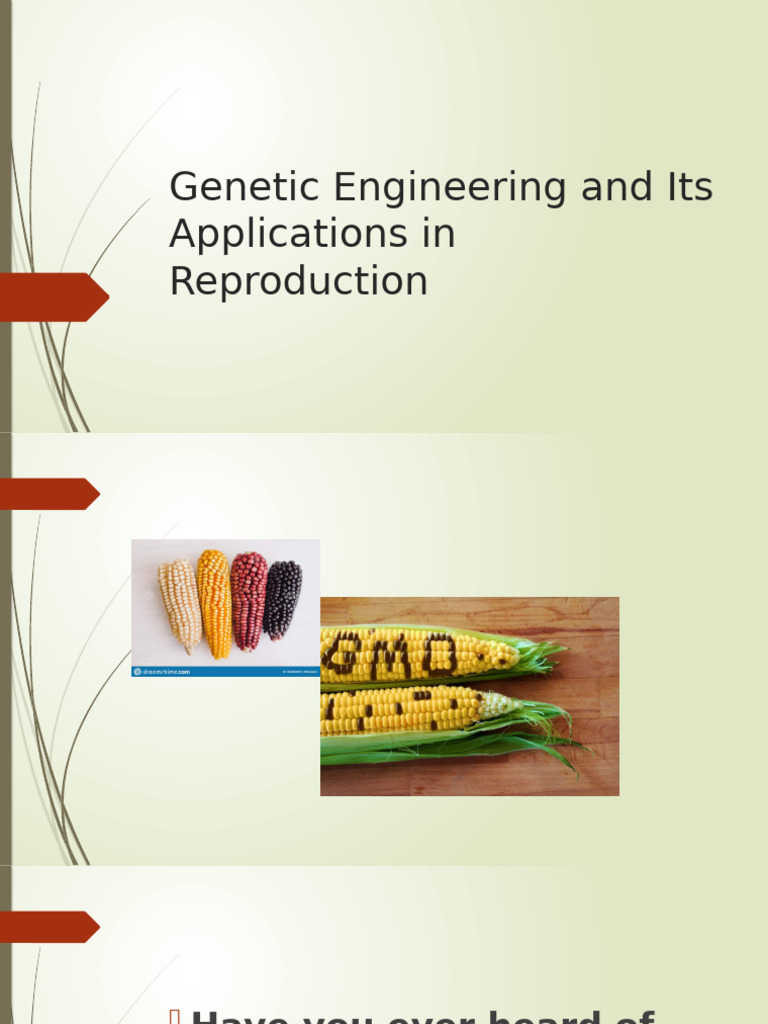 Students 4 Genetic Engineering and Its Applications in Reproduction ...