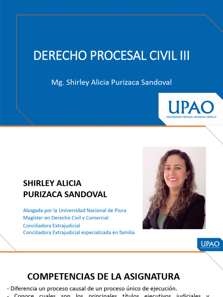 Semana+01+Dpc+III+Diapo+Ppt | PDF | Mandato | Demanda judicial