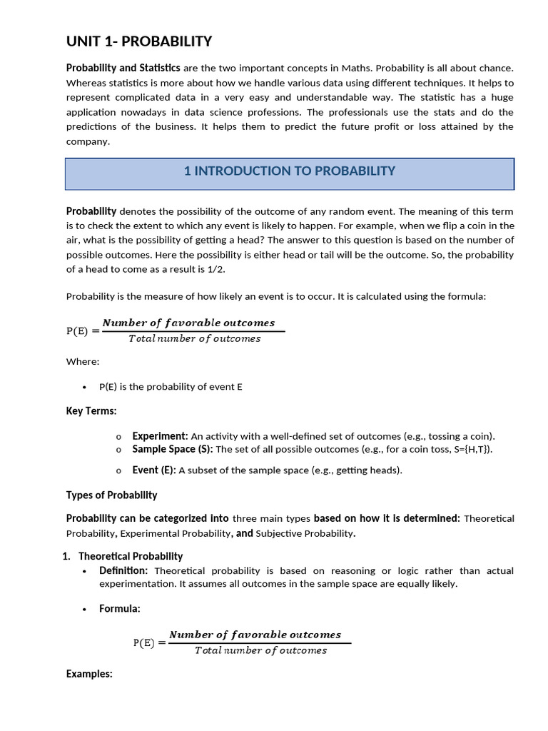 Prob&stat | PDF | Probability Distribution | Random Variable