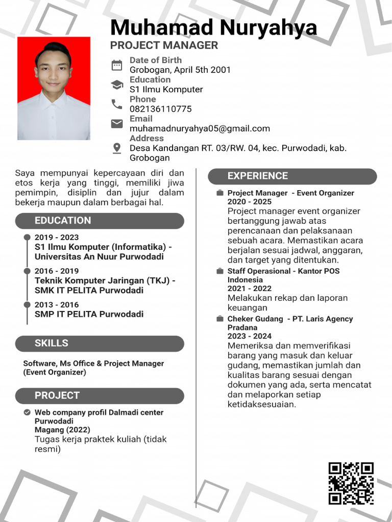 CV Yahya Baru | PDF