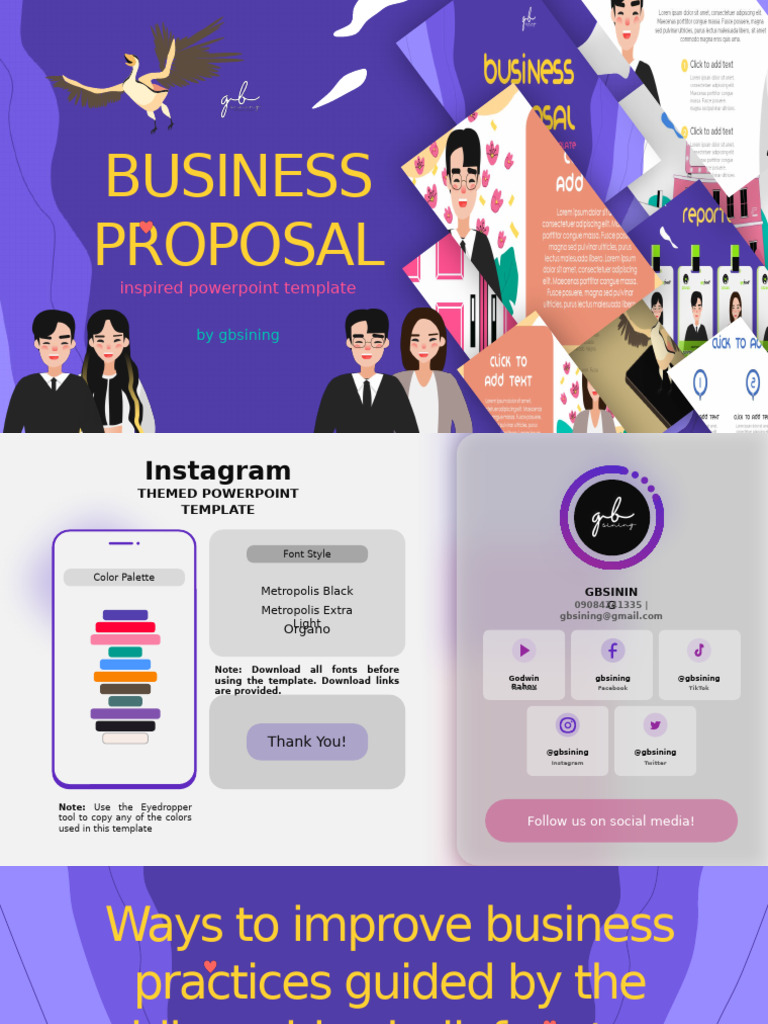 Business Proposal PPT Template by Gbsining | PDF