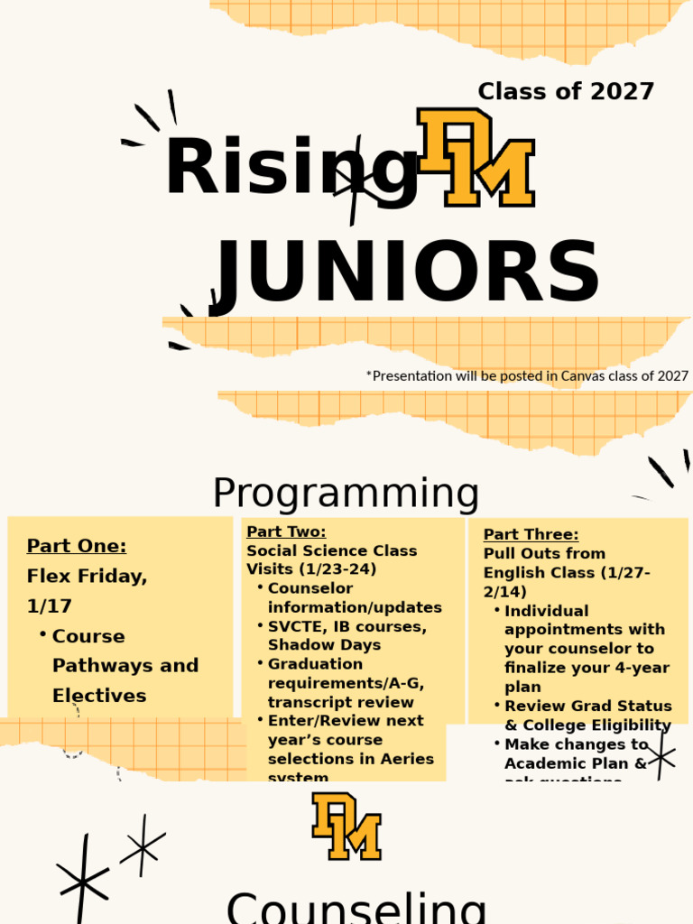 Rising 11th Programming Presentation Class of 2027 | PDF | Mathematics