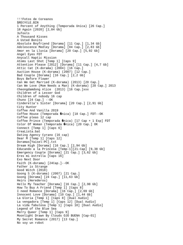 Doramas (Yaisel PC) | PDF