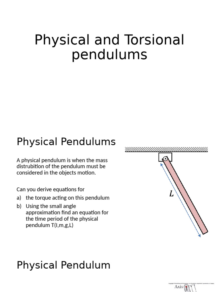 Physical+and+Torsional+Pendulums | PDF