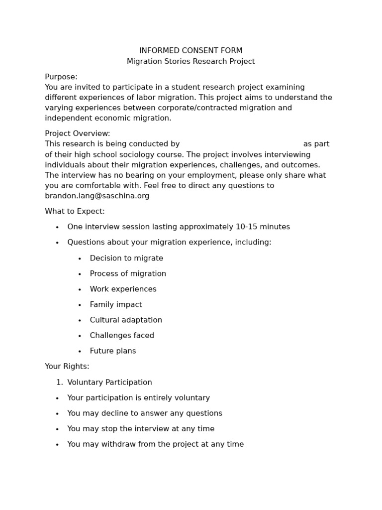 Informed Consent Form | PDF