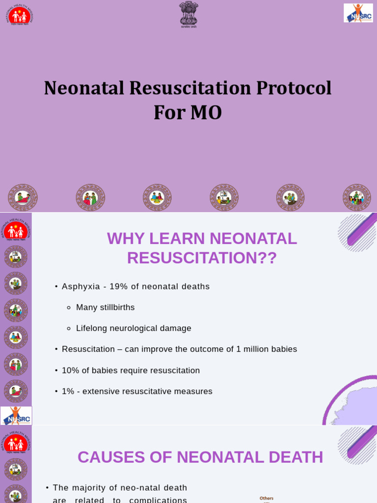 Neonatal Resuscitation Protocol Overview | PDF | Cardiopulmonary ...