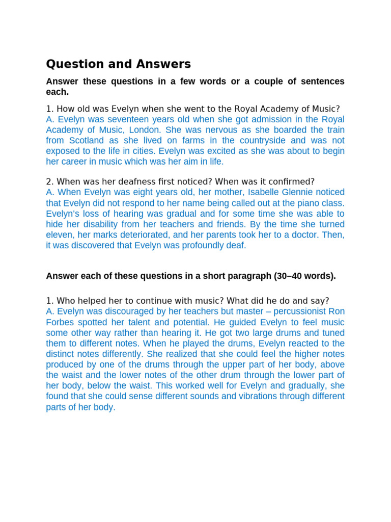 Notes For Sound of Music | PDF | Sound | Hearing