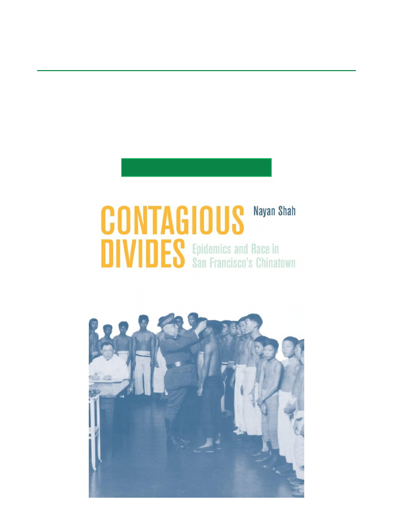 Contagious Divides Epidemics and Race in San Francisco's Chinatown ...