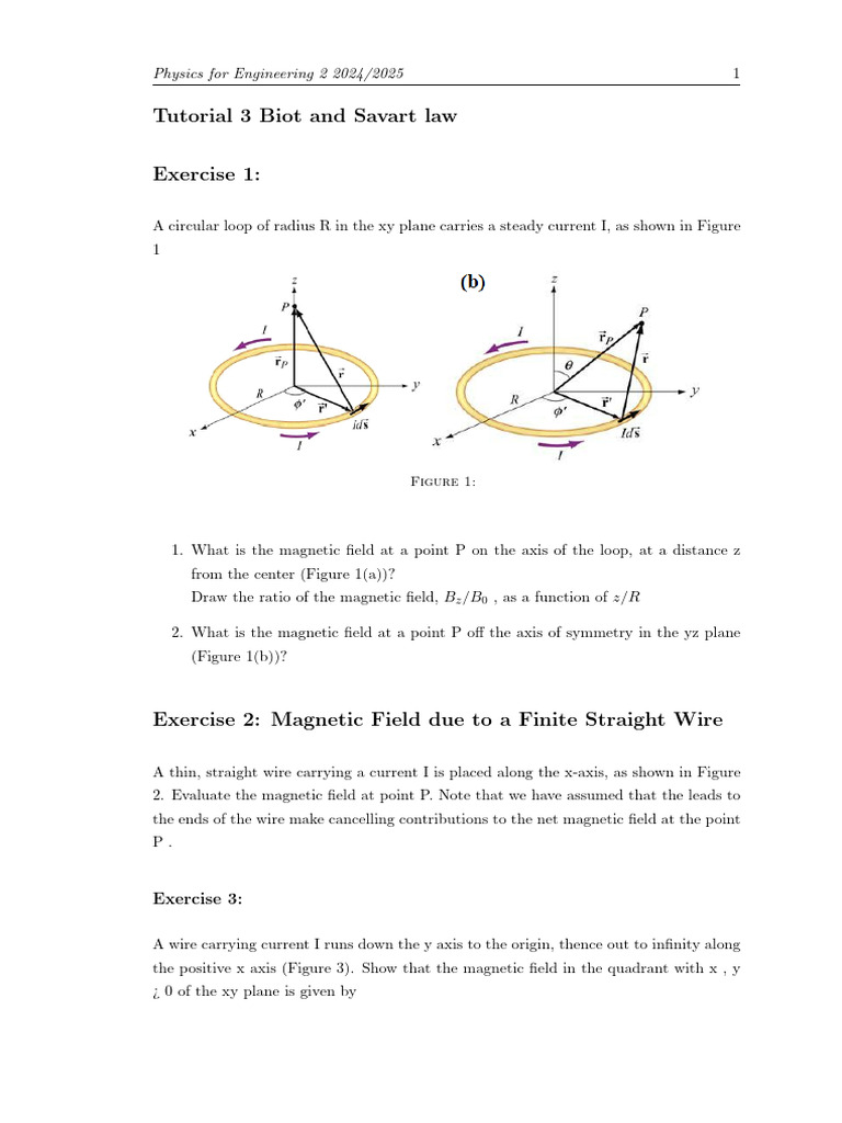 Tutorial3 Physics For Engineering 2 072829 | PDF