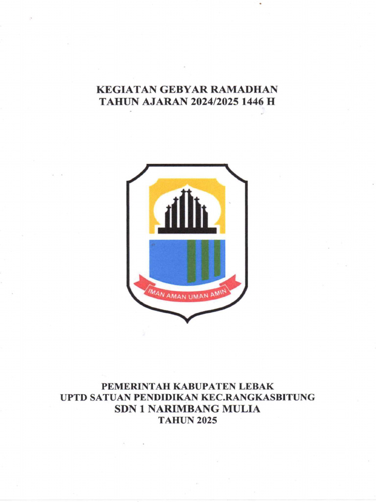 Program Sanlat SDN 1 Narimbang Mulia 2025 | PDF