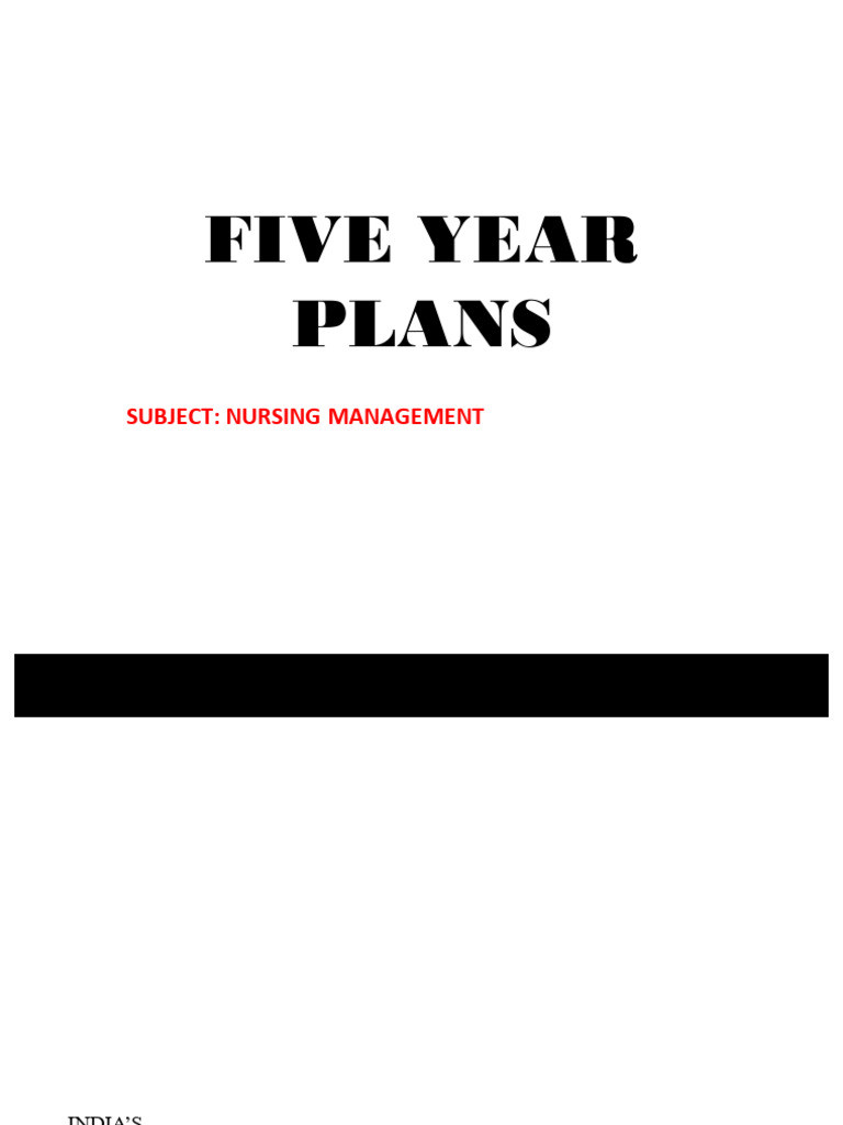 5 Year Plan | PDF | Economies