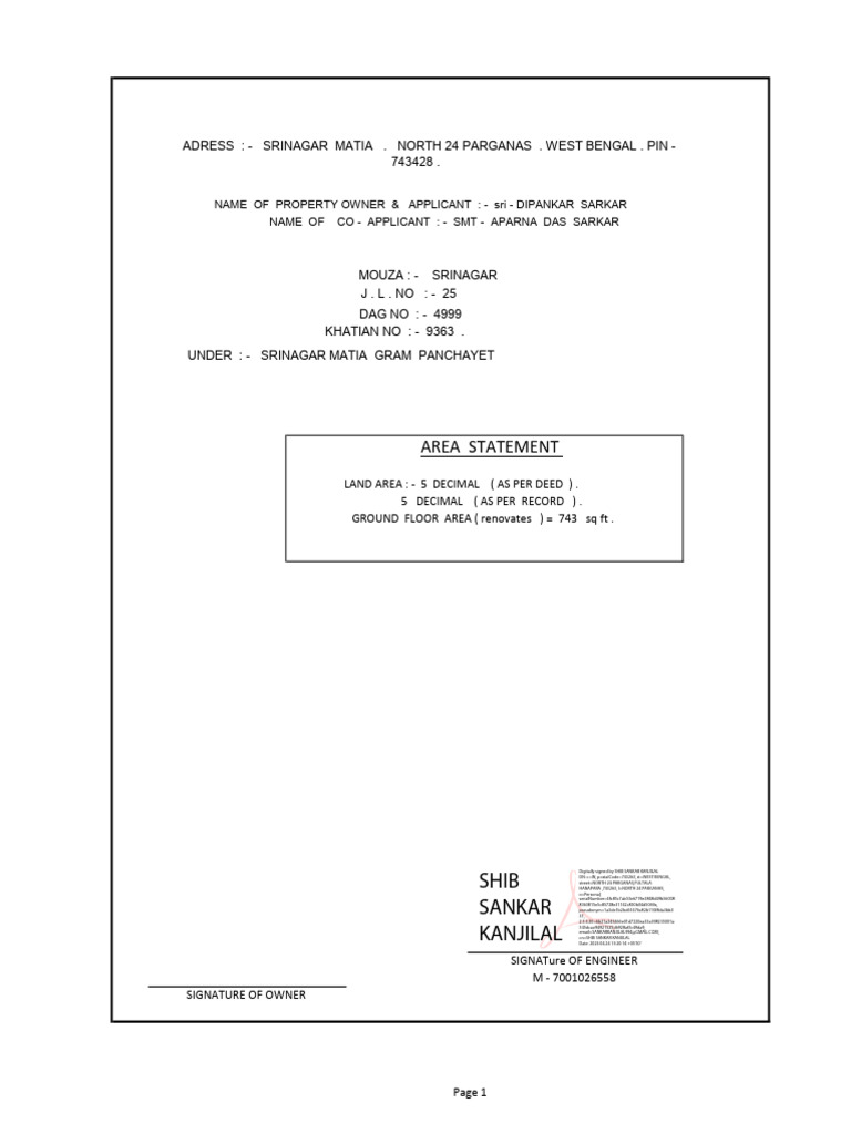 DIPANKAR SARKAR. Estimate Final | PDF