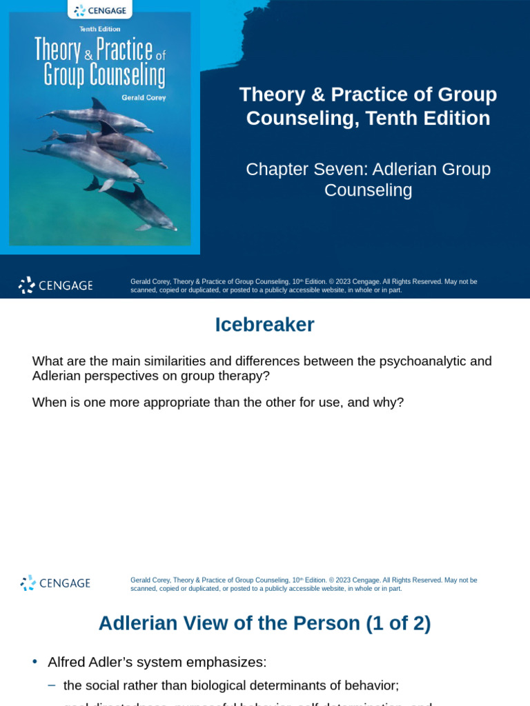 Chapter Seven PPT Adlerian Group Counseling | PDF | Psychological Concepts | Behavioural Sciences