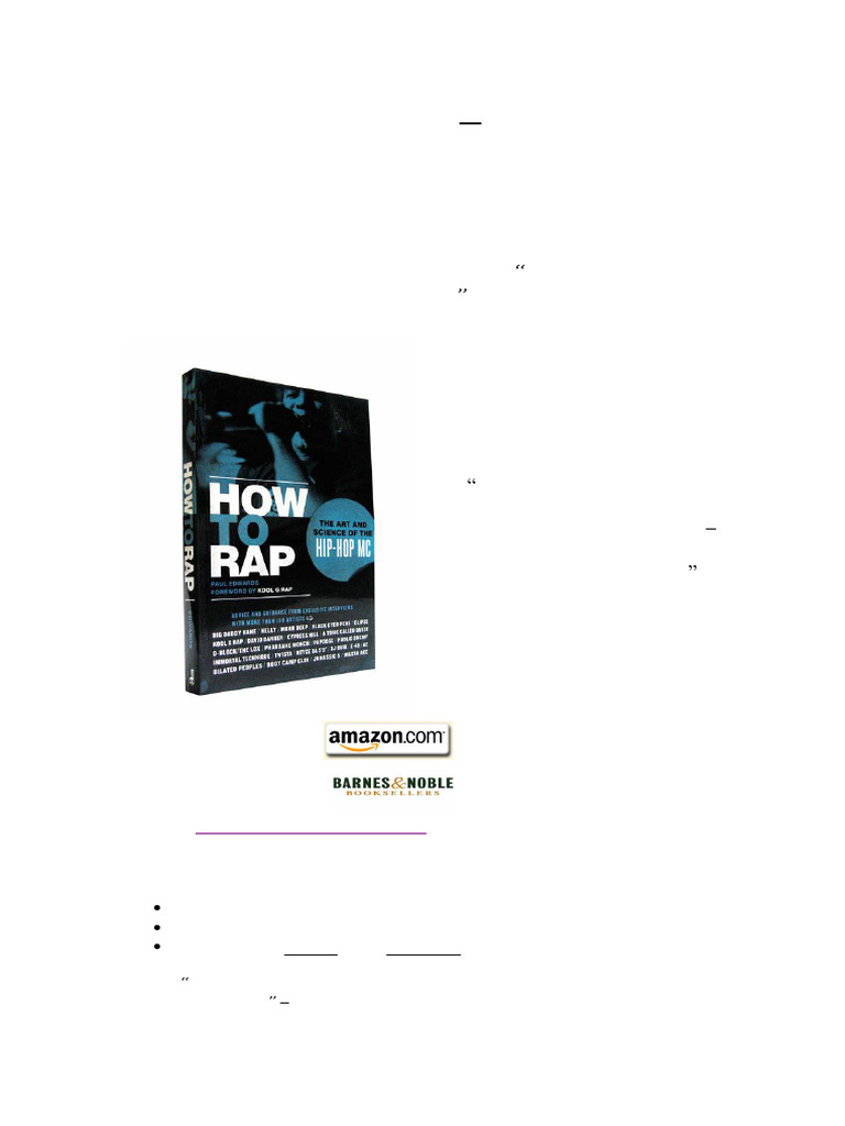 Eminem Lose Yourself How To Rap | PDF | Rapping | Musical Subcultures
