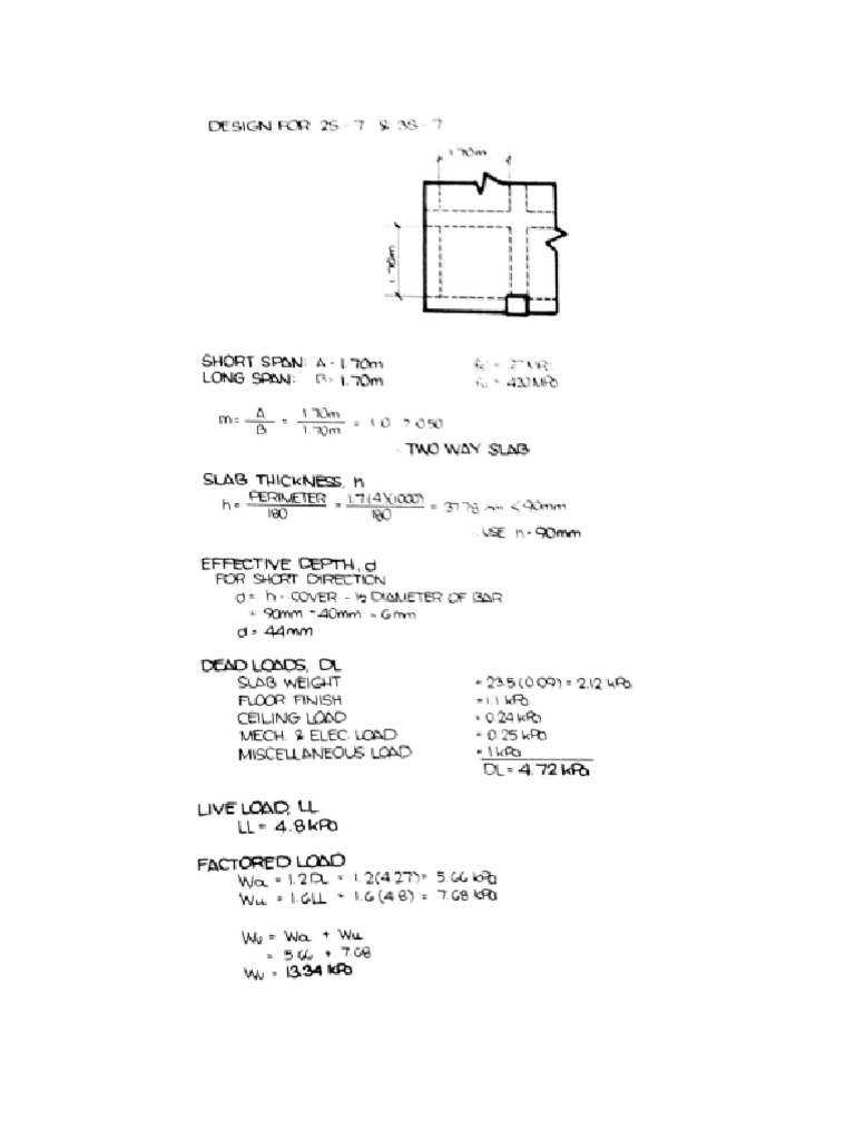 Two Way Slab | PDF