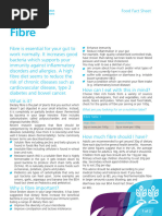 Fibre Factsheet BDA | PDF | Dietary Fiber | Diet & Nutrition