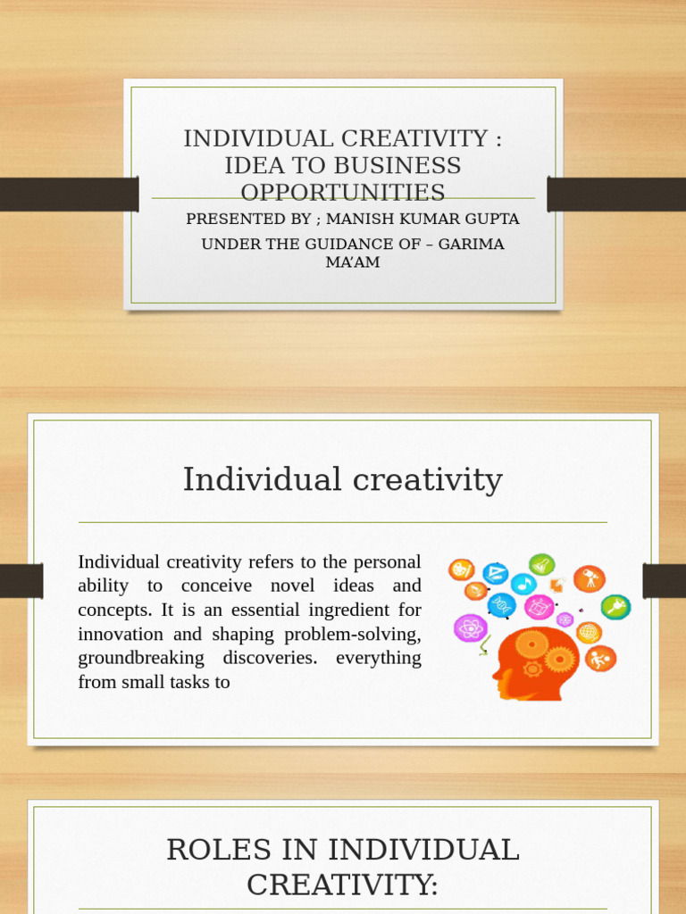 Nurturing Individual Creativity for Business | PDF | Creativity | Marketing