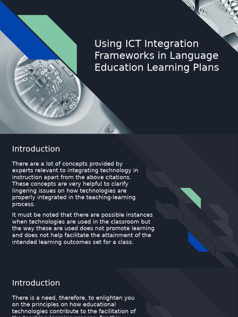 ICT Integration in Language Learning Plans | PDF | Lesson Plan ...