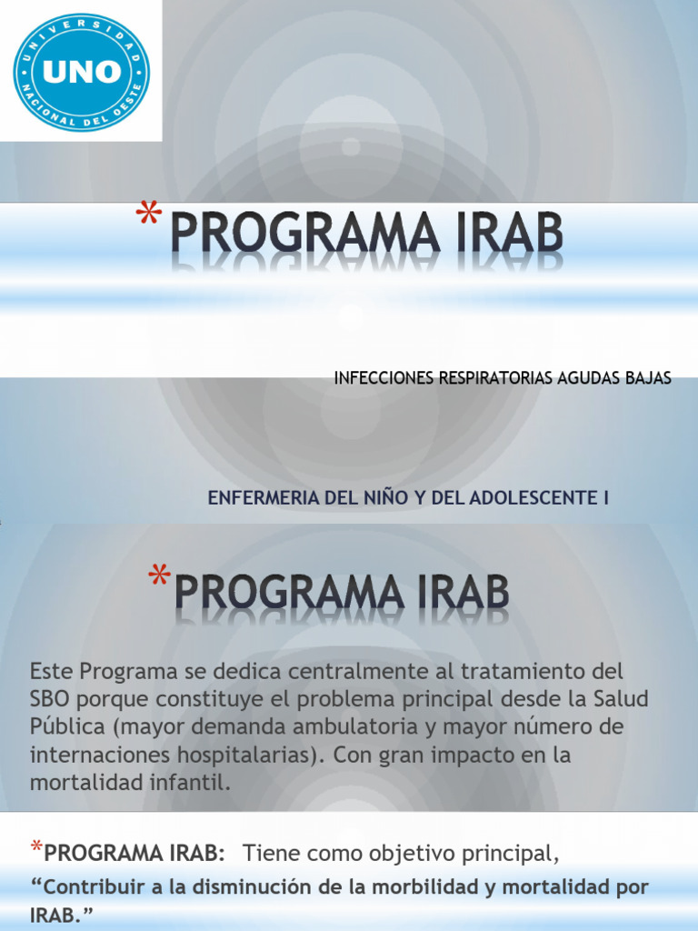 Programa IRAB en Enfermería Infantil | PDF | Medicina CLINICA ...