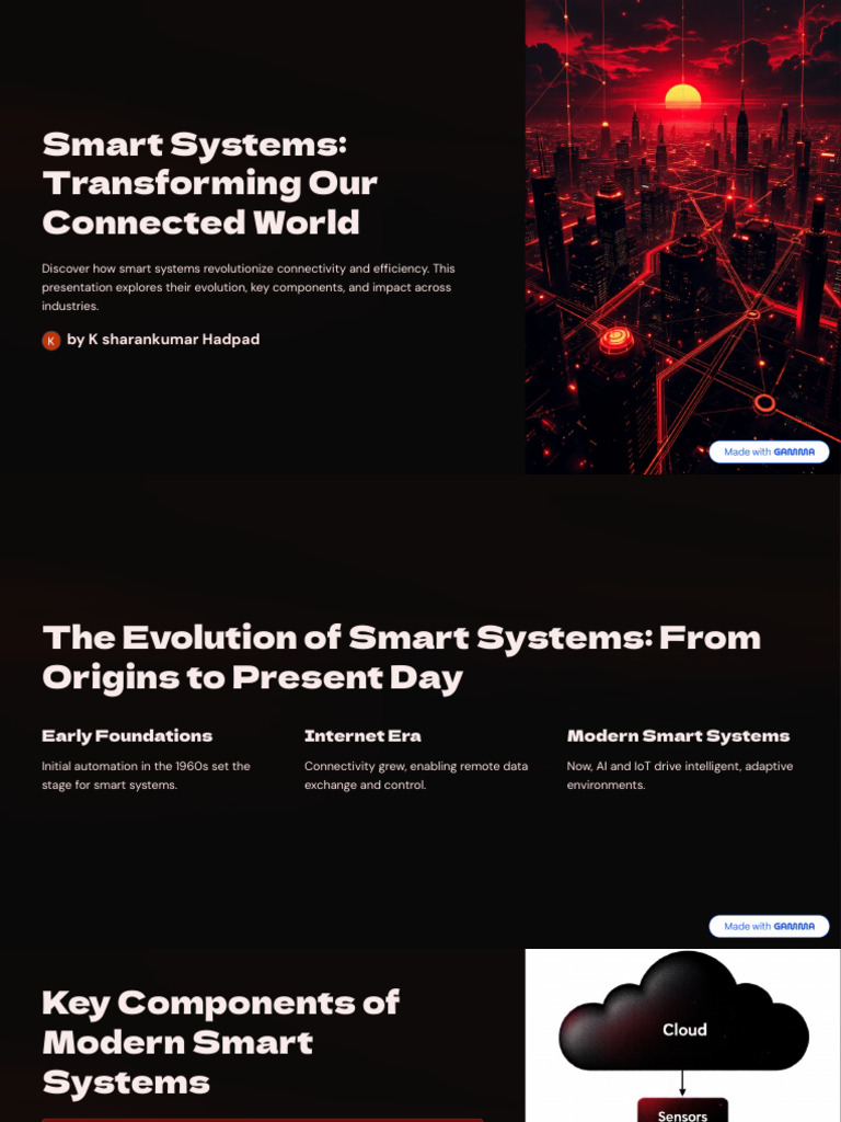 Smart Systems Transforming Our Connected World | PDF | Internet Of ...