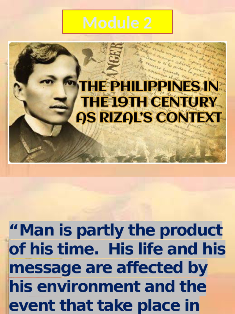 Module 2 the 19th Century as Rizals Context | PDF | Philippines | Liberalism