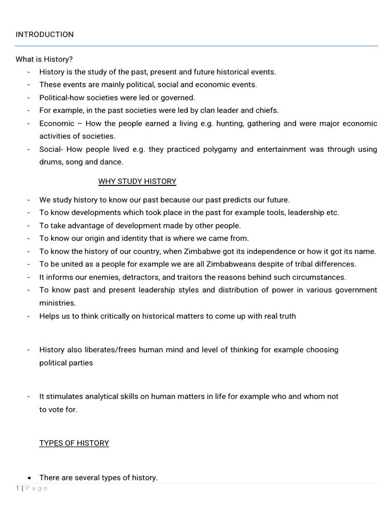 ZJC History 1 2 Edited | PDF