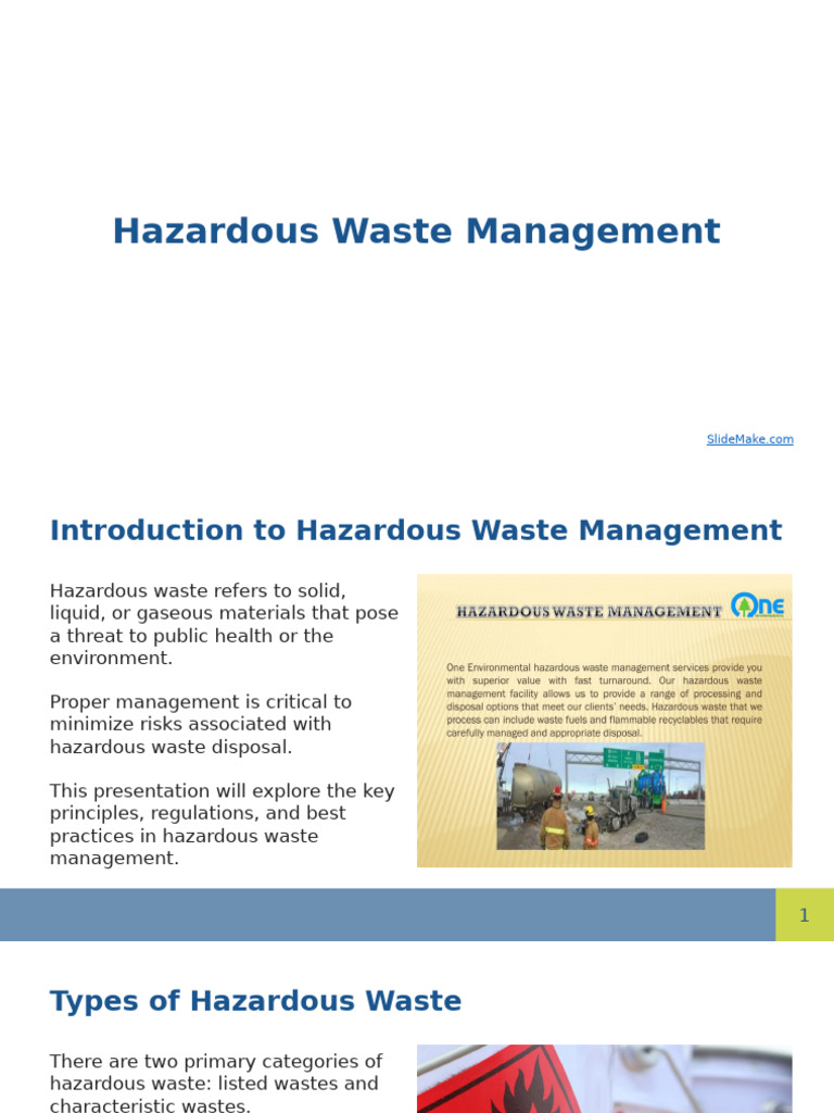 Hazardous Waste Management | PDF | Hazardous Waste | Waste