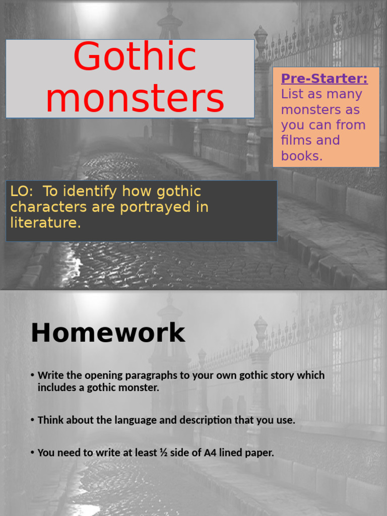 Creative Tasks Openings | PDF | Gothic Fiction | Monsters