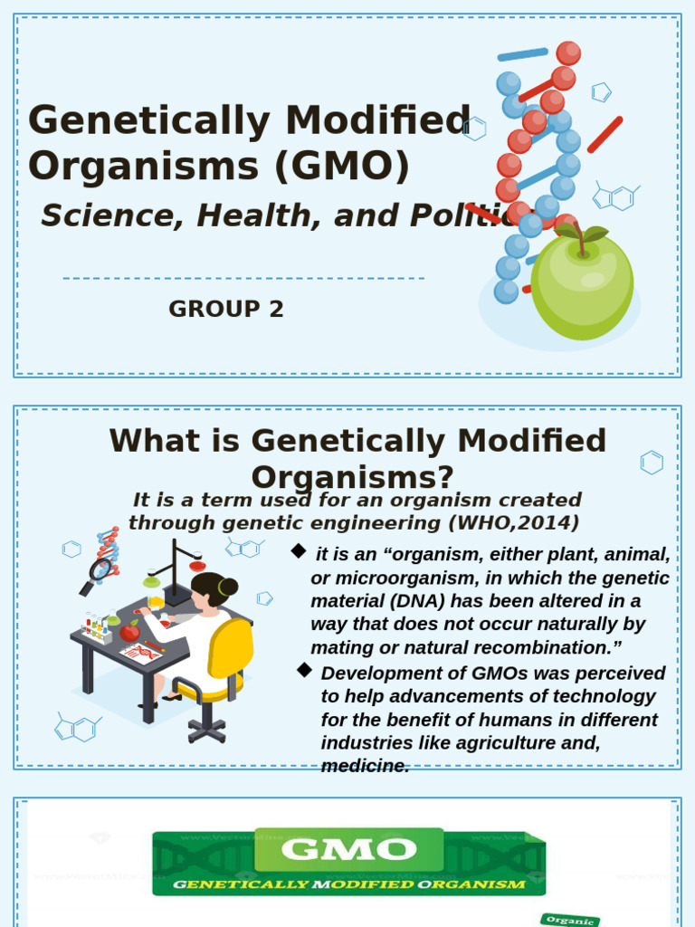 Introduction of Genetically Modified Organisms Gmos | PDF | Planets ...