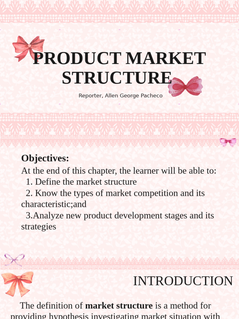 Product Market Structure | PDF