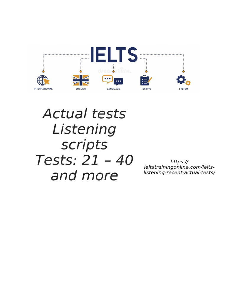 000 - Ielts Actual Tests - Listening Script 21-35-1 2 Duc Lo | PDF