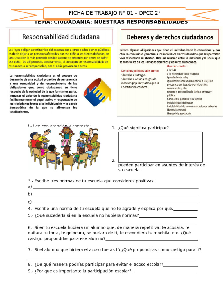 FICHA-N-1-DPCC-2-CIUDADANIA-RESPONSABLE | PDF | Ciudadanía | Gobierno