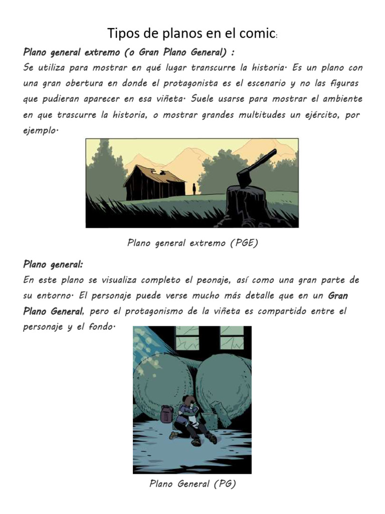 Tipos de Planos en El Comic | PDF