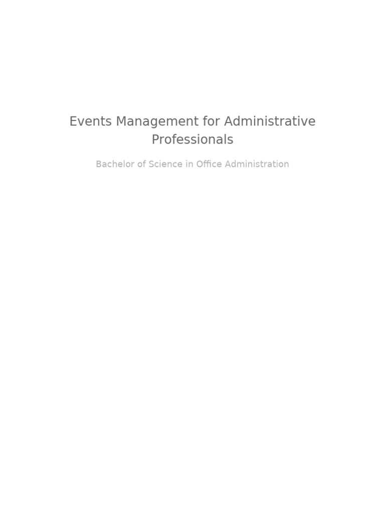 Modules For Event Management | PDF | Demand | Goods