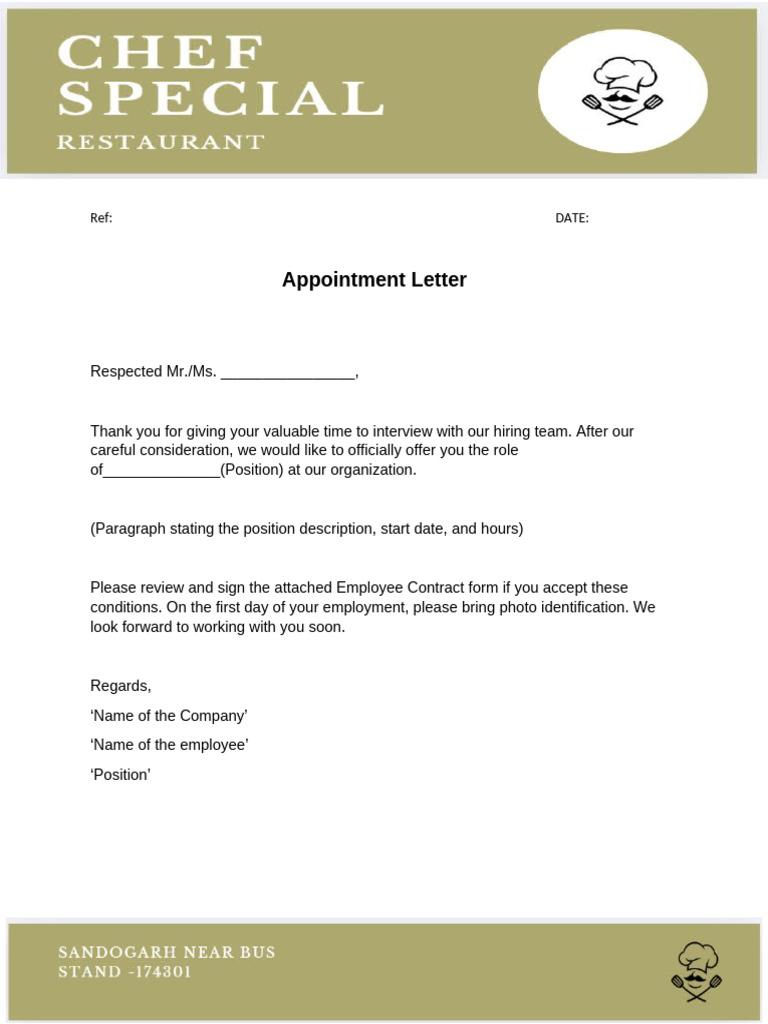 Chef Special Restaurant | PDF