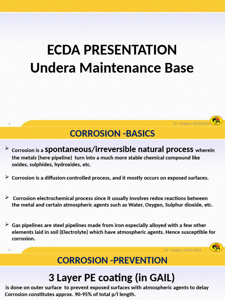 Ecda Presentation Final | PDF | Corrosion | Materials