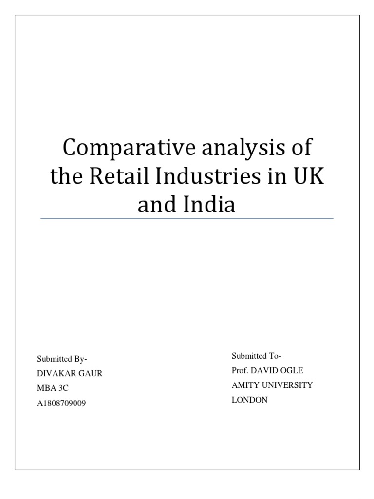 Country Report - Divakar Gaur | PDF | Retail | Supermarket