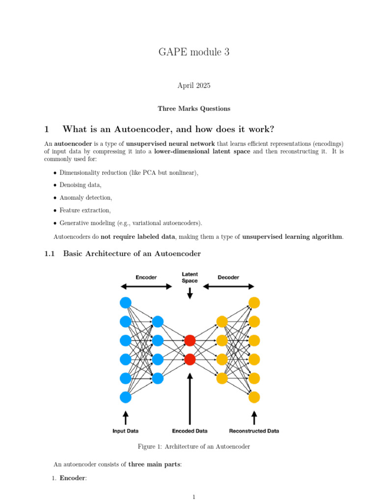 GAPE Module 3 | PDF | Algorithms | Computational Neuroscience