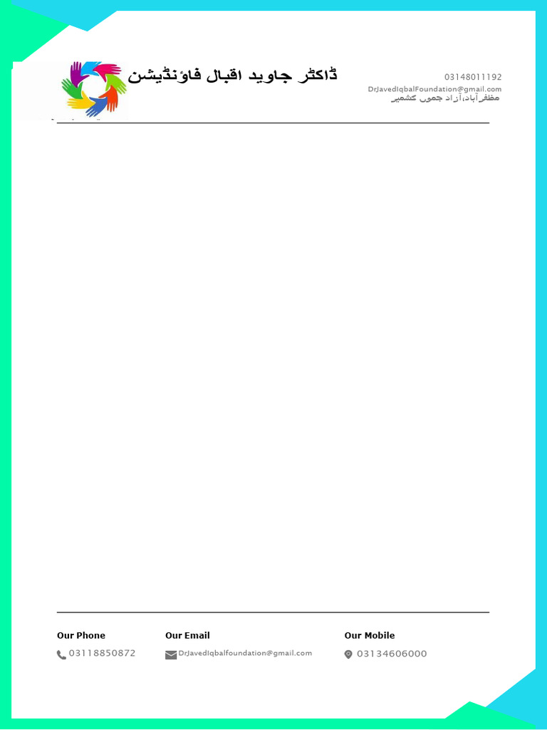 Blue and Green Simple Business Letterhead (1) | PDF